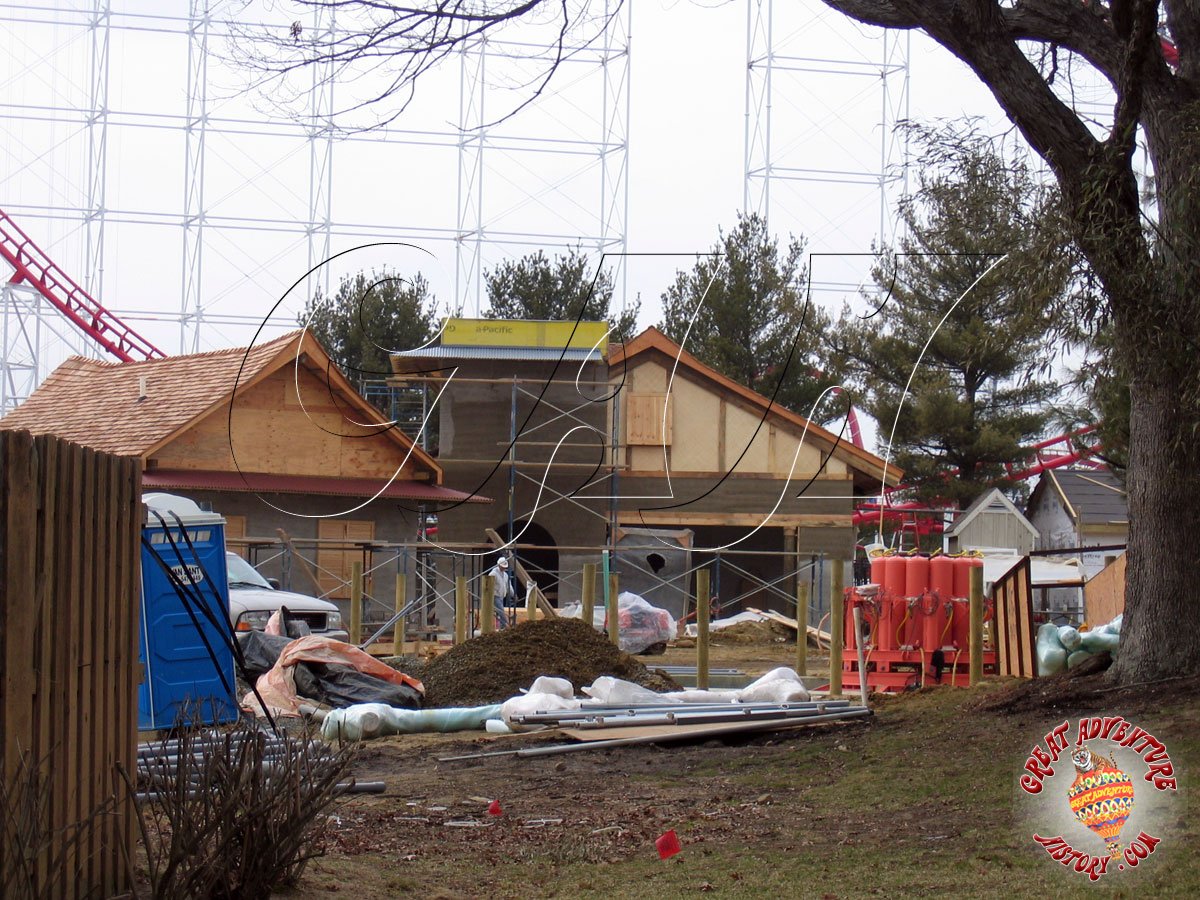 Construction of The Golden Kingdom at Six Flags Great Adventure